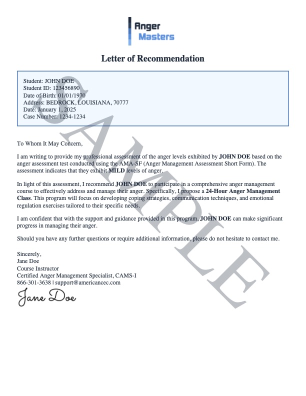 Anger Assessment | AngerMasters